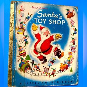 Disney | Holiday | Walt Disneys Vtg 95 Santas Toy Shop A Little Golden ...